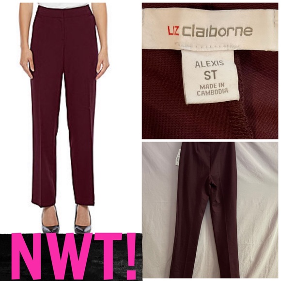 Liz Claiborne | Pants & Jumpsuits | Nwt Liz Claiborne Alexis Straight ...